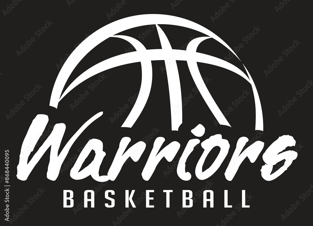 Warriors Basketball Team Graphic White Version is a sports design ...