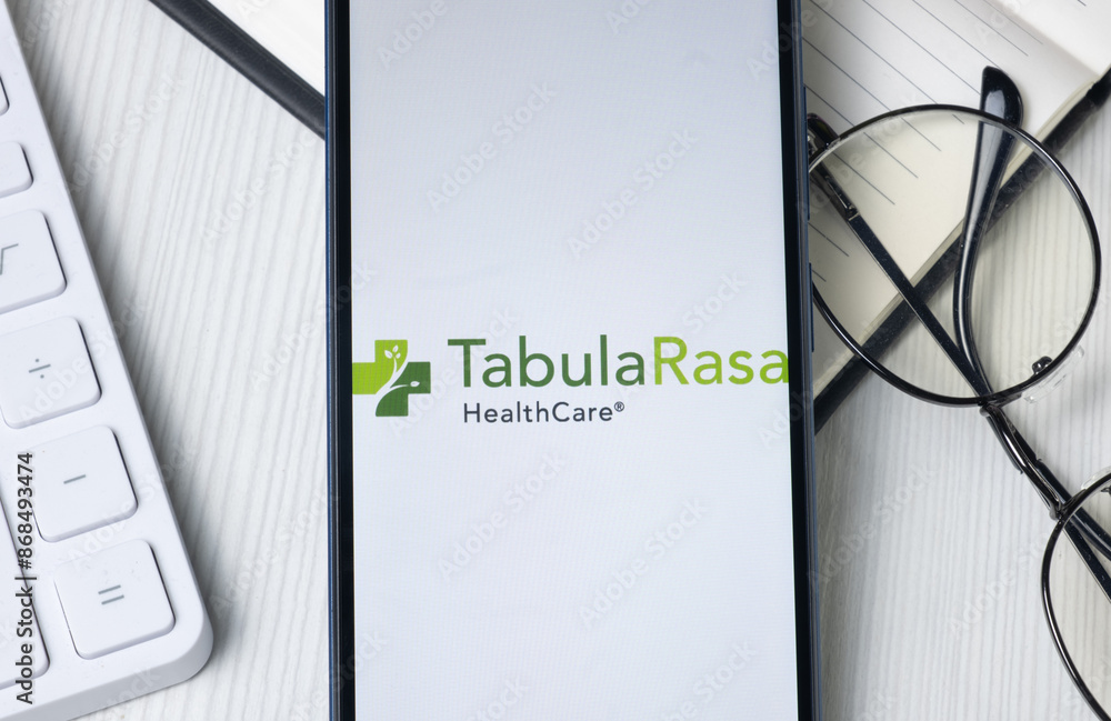 New York, USA - 21 June 2024: Tabula Rasa HealthCare Logo on Phone ...