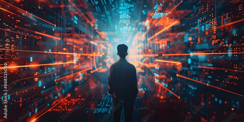 Create an infographic on data science future trends focusing on quantum computing and deep ...