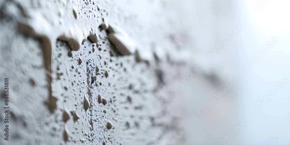 Dealing with Gray Mold Fungus on Wall Caused by Water Damage and High ...