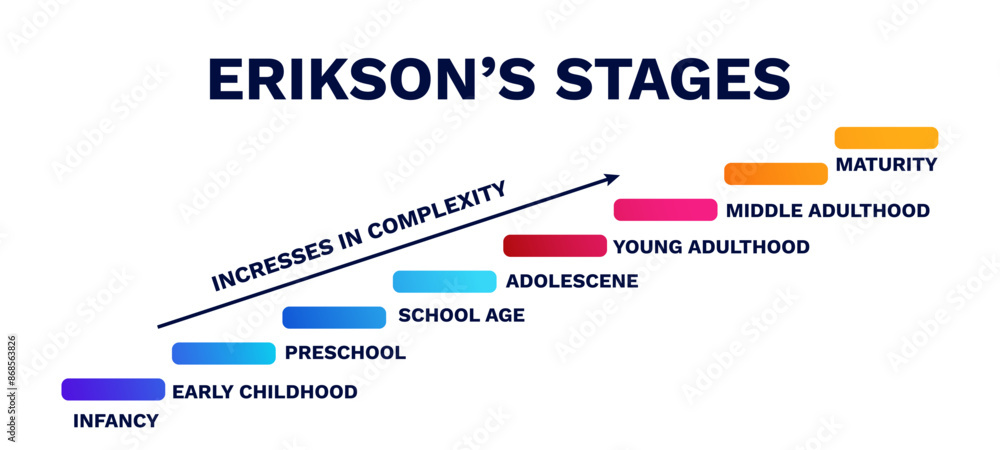 Eriksons stages ladder diagram. Maturity and infancy of logical with ...