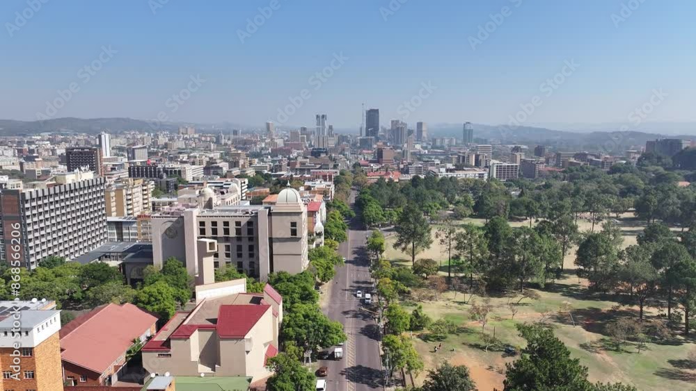Pretoria Skyline At Pretoria Gauteng South Africa. Cultural Heritage ...