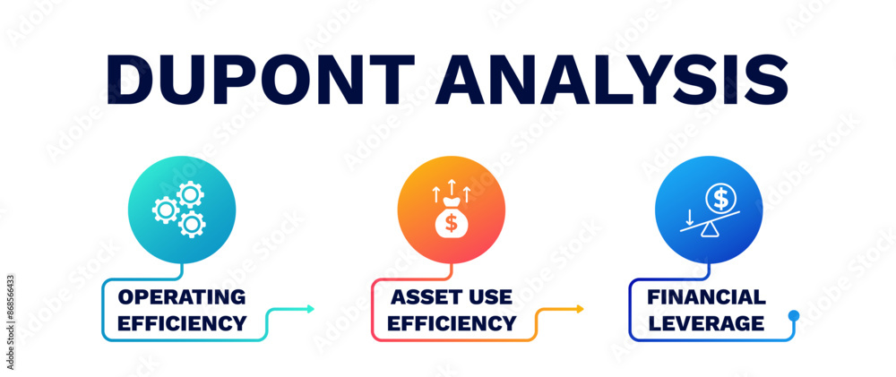 Dupont analysis. Financial leverage for diversification and probability ...