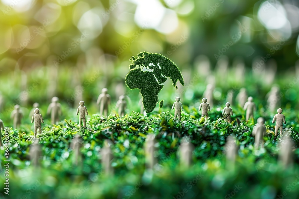 Eco friendly, green company culture concept. Carbon neutral and net ...