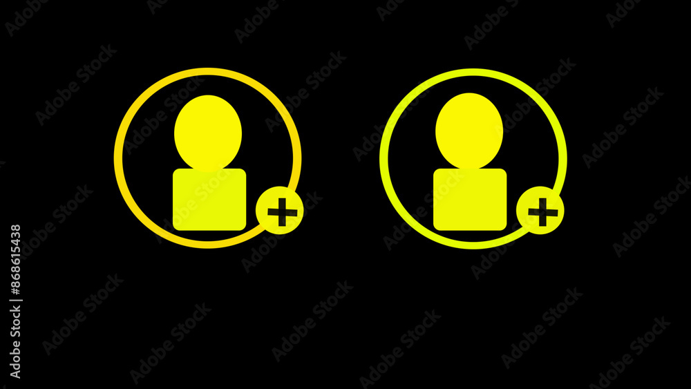 New account create icon,invention simple design add concept animation ...