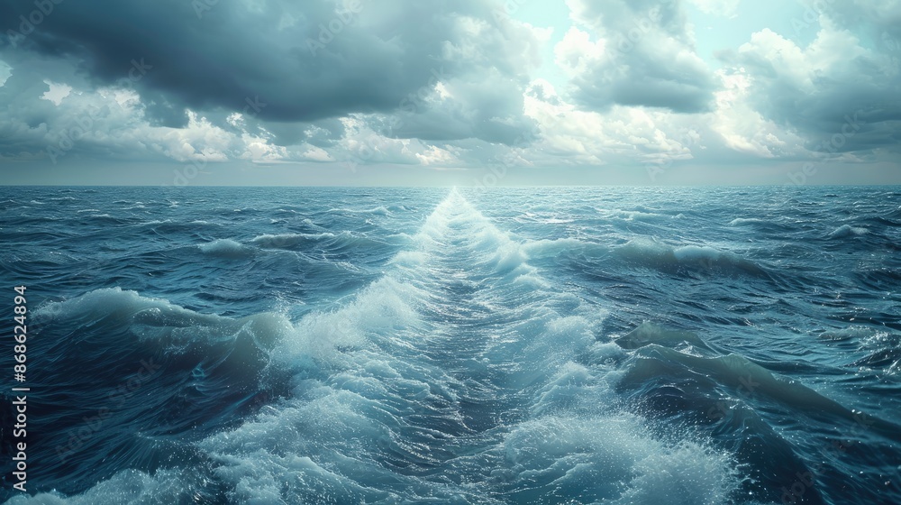 The Parting of the Waters The ocean miraculously parts, creating a ...