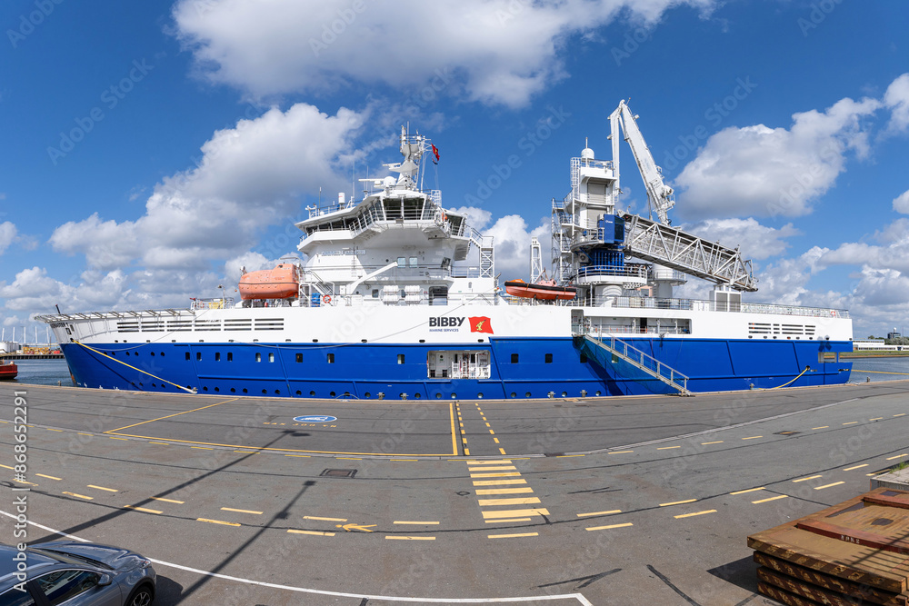 Den Helder, Netherlands - June 5, 2024: offshore service operation ...