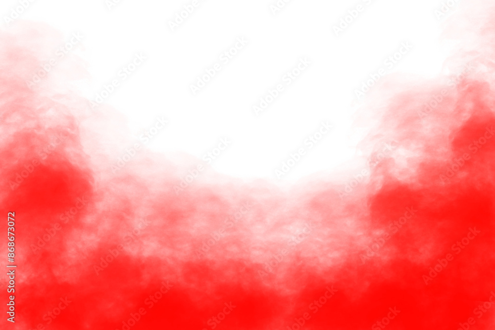 Red subtle smoke texture overlay isolated on transparent background ...