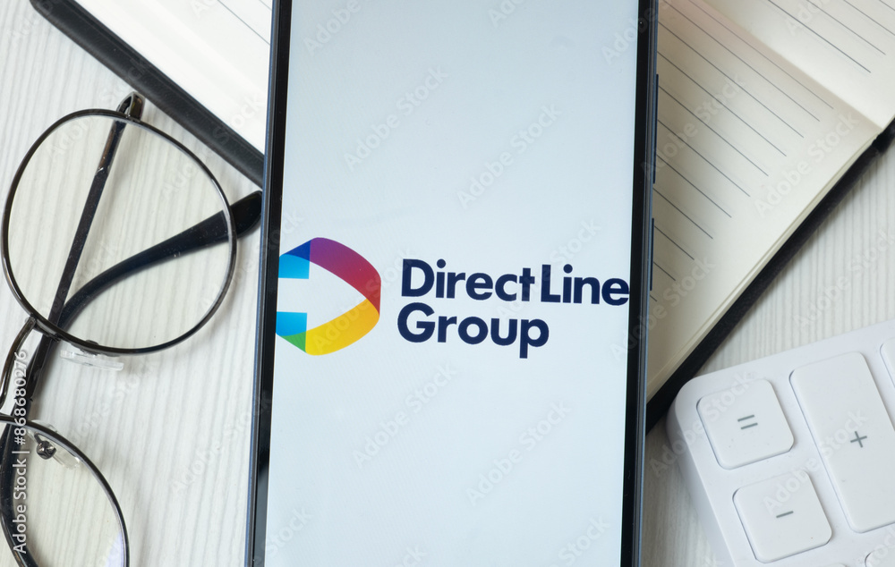 New York, USA - 21 June 2024: Direct Line Group Logo on Phone Screen ...