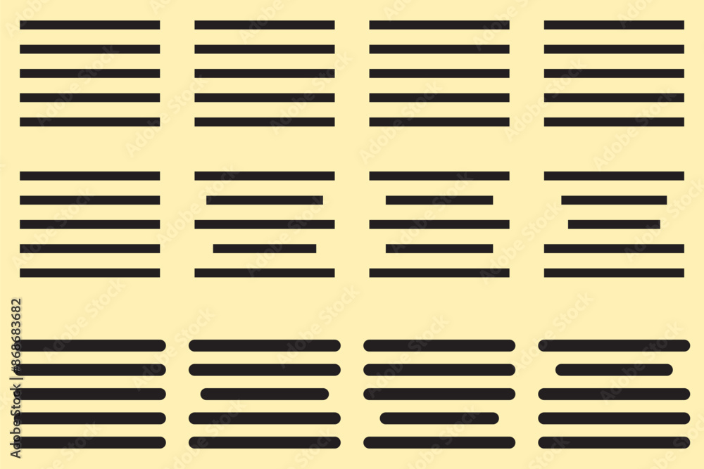 font paragraph left, right, center alignment vector button icon set ...