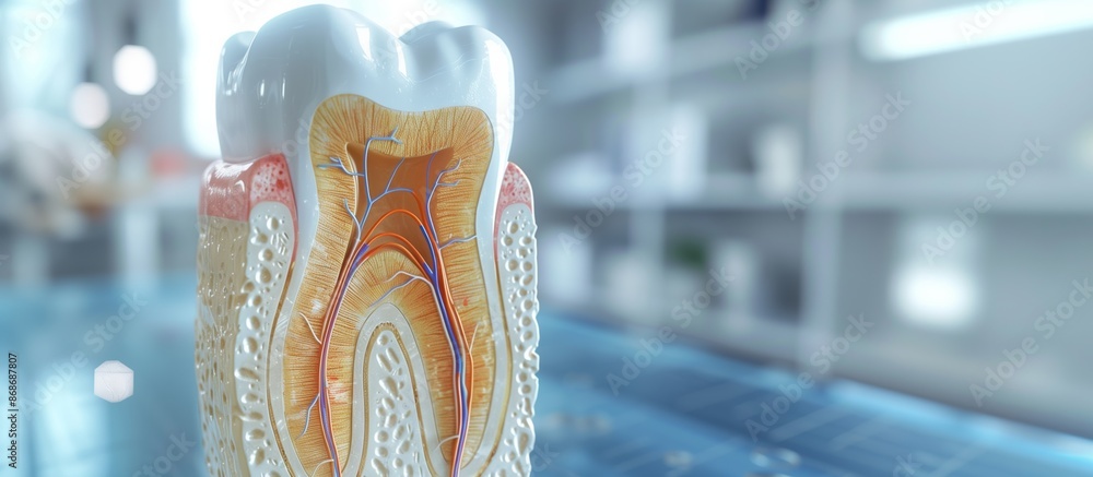 Human tooth cross section anatomy on scientific Stock Photo | Adobe Stock