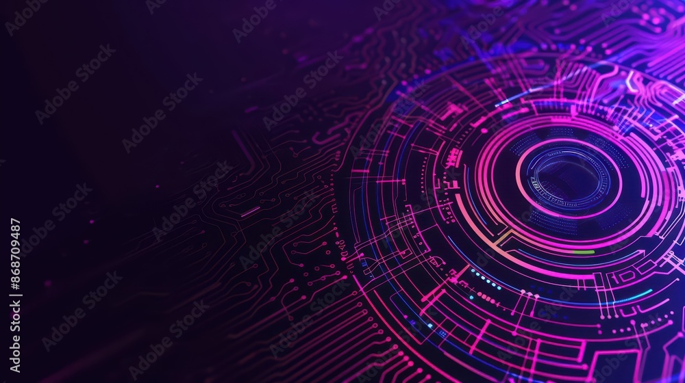 Conceptual minimal banner featuring a cyber transport breakdown with ...