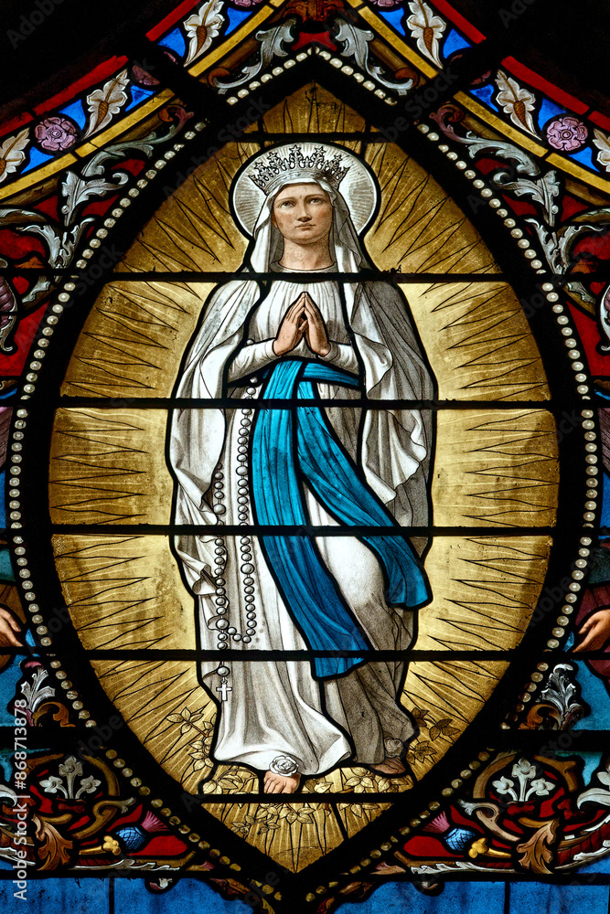 Apparition of the Virgin Mary, Our Lady of Lourdes, to Bernadette ...