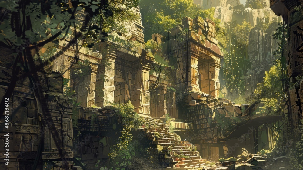 Ancient jungle ruins. Explore the beauty of a lost civilization with ...