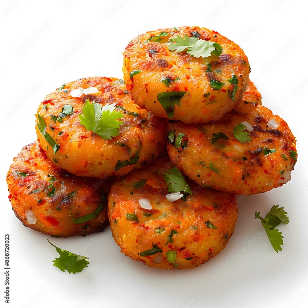 Aloo tikki is a popular Indian snack made from potatoes, peas, and ...
