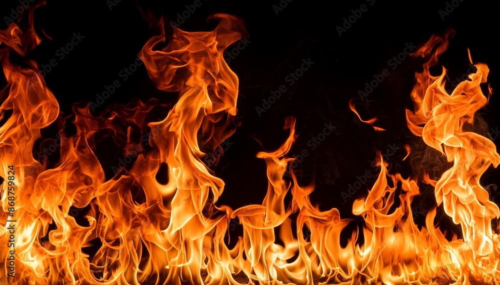 fiery inferno glow red and orange flames at the bottom of the image ...