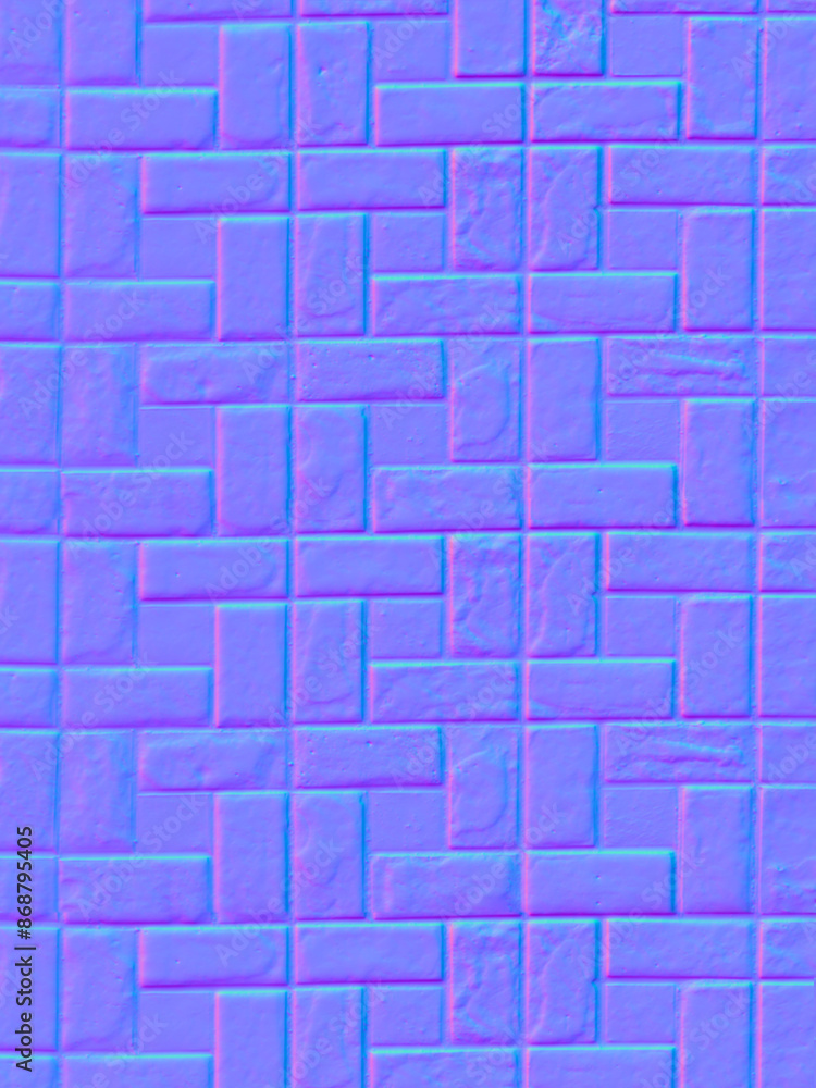 purple brick normal map texture, dirt normal map, 3D Bump map Stock ...