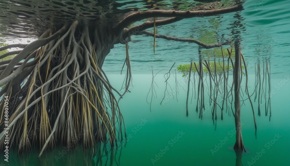 Exploring the underwater mangrove forest ecosystem in Central America's ...