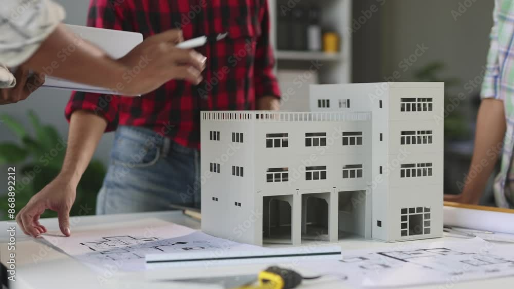 Teams of engineers and architects meet to brainstorm ideas to design ...