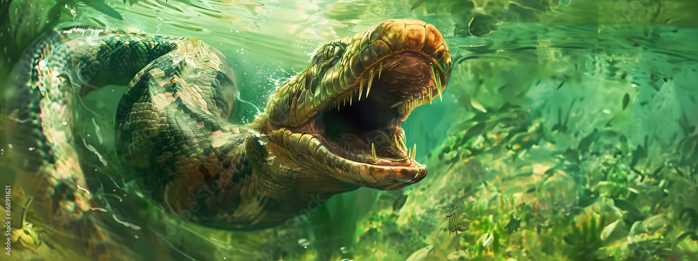 Titanoboa The Colossal Prehistoric Snake Lurking in the Primeval Swamps ...