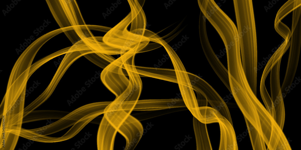 abstract smoke background. Single yellow colored smoke photo against ...