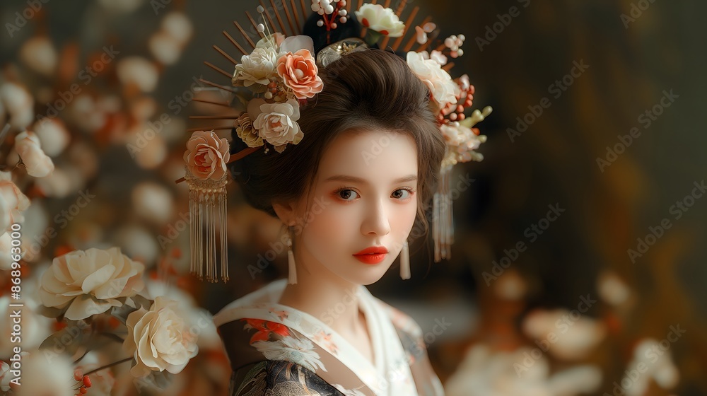 Geisha, Japanese girl, Japanese kimono, Japanese style, ancient ...