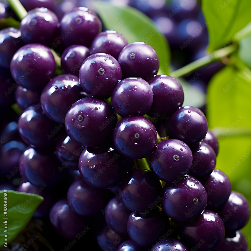 Up-close Unveiling of Natural Acai Berries: Nutritious Powerhouse from ...