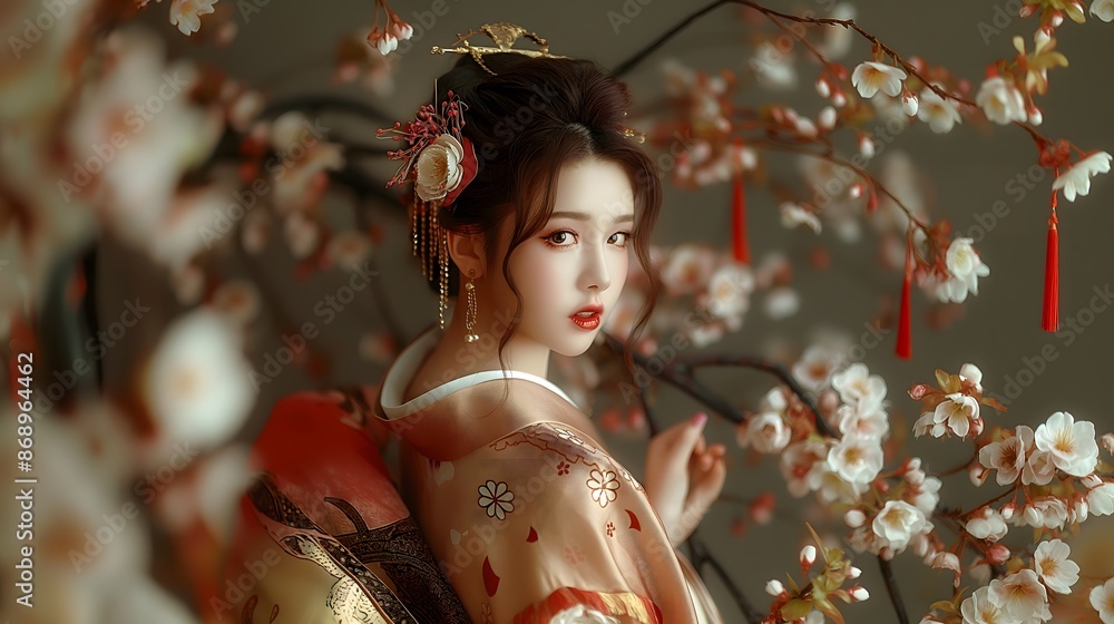 Geisha, Japanese girl, Japanese kimono, Japanese style, ancient ...