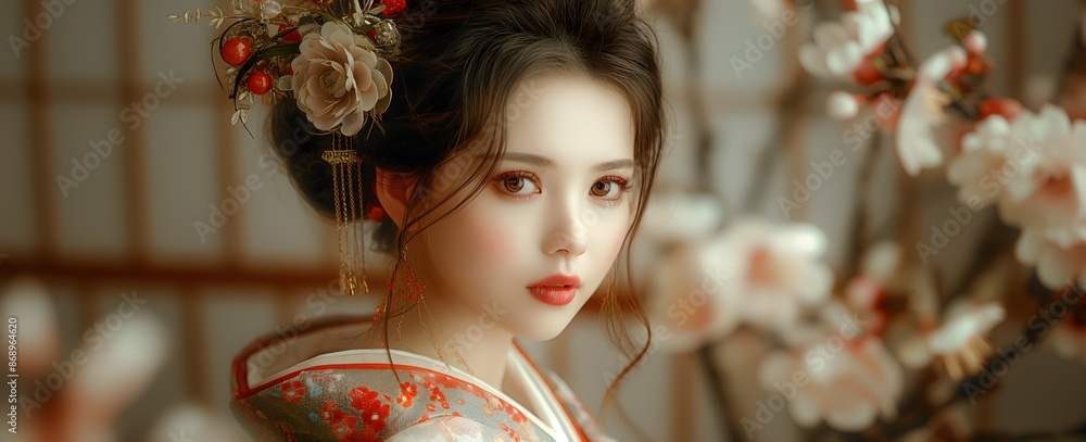 Geisha, Japanese girl, Japanese kimono, Japanese style, ancient ...