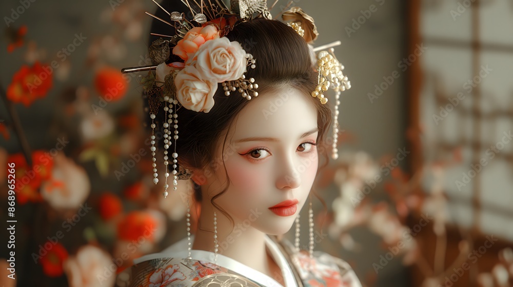 Geisha, Japanese girl, Japanese kimono, Japanese style, ancient ...