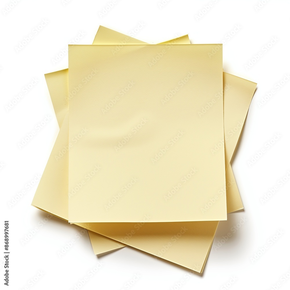 Blank Sticky Note Paper, Memo Notepad Reminder Notepaper, School and ...