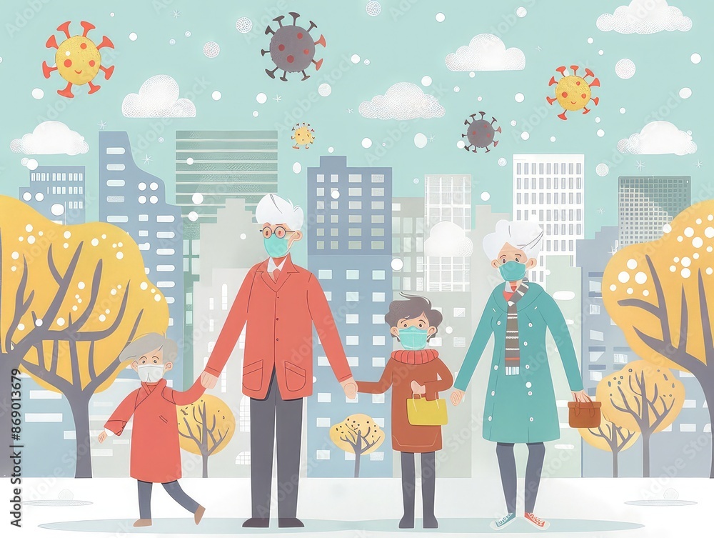 Infographic on how influenza affects different age groups, from ...