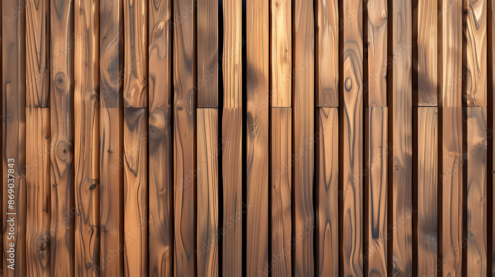 Detailed seamless design of vertical wooden slats for wall paneling ...