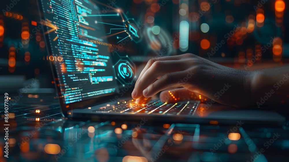 Digital transformation, IoT, Internet of Things, Software technology development concept ...