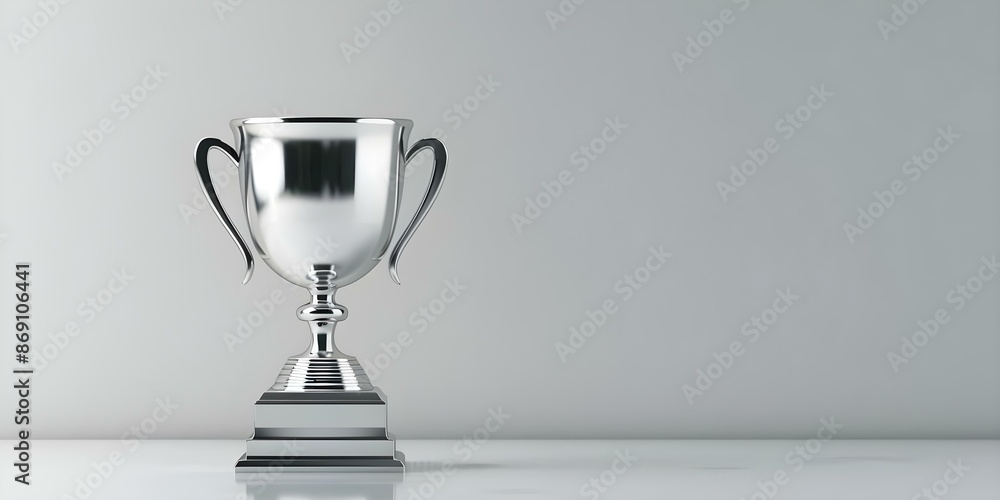 Minimalist silver award backdrop with elegant space for engraving ...
