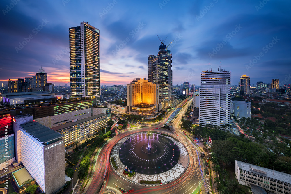 Jakarta, Indonesia - September 12, 2022: Jakarta skyline taken in a ...