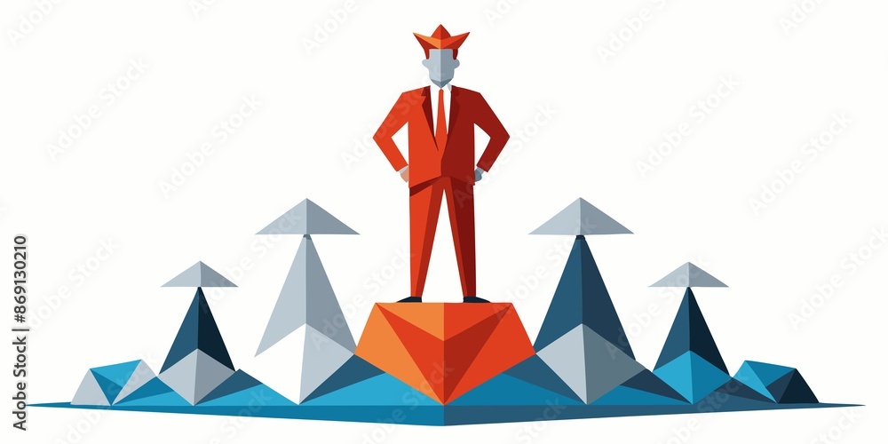 simple, symbol, white background, leadership, symbolic representation ...