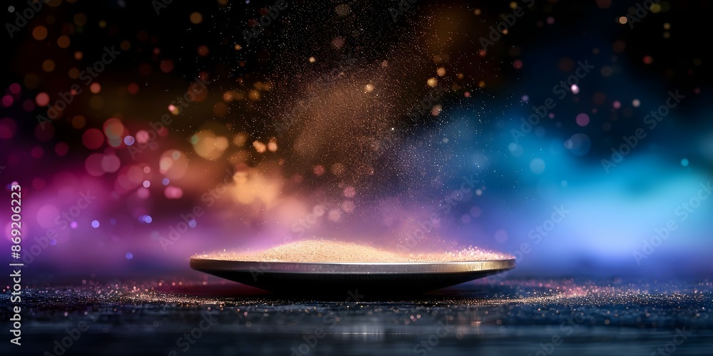 Strong magnet attracts iron dust creating striking visual display on ...