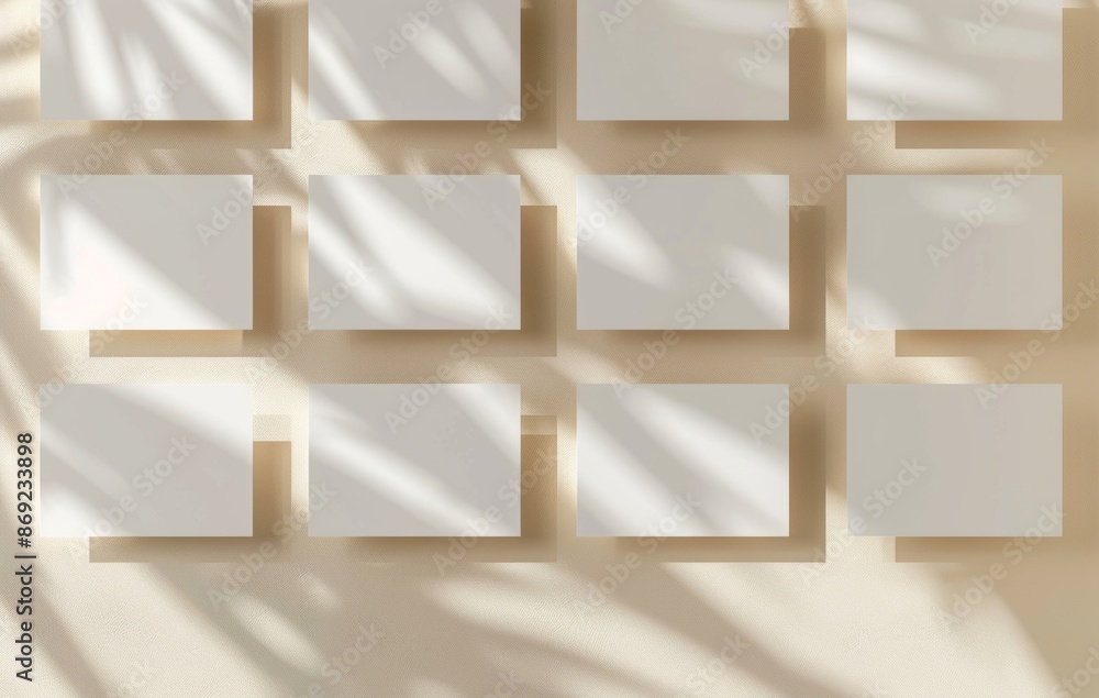 Blank DL flyers mockup on neutral background. Detailed 3D illustration ...