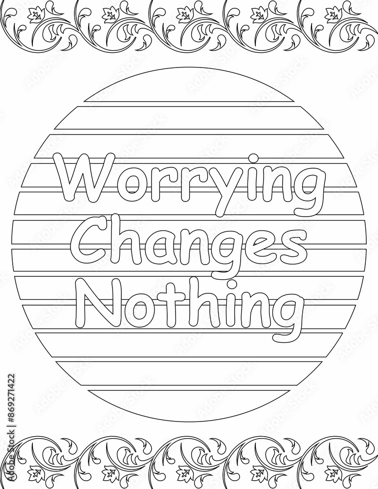 Printable motivational coloring page for kids and adults with ...