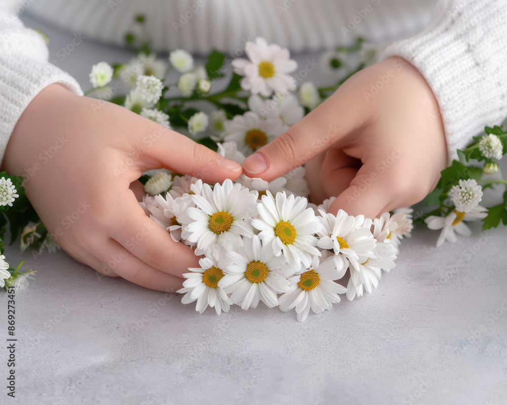 Kids Making Daisy Chains in Spring Playful Crafting Ideas and Fun ...