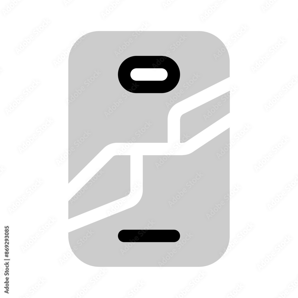 broken phone icon with bulk style, perfect for user interface projects ...