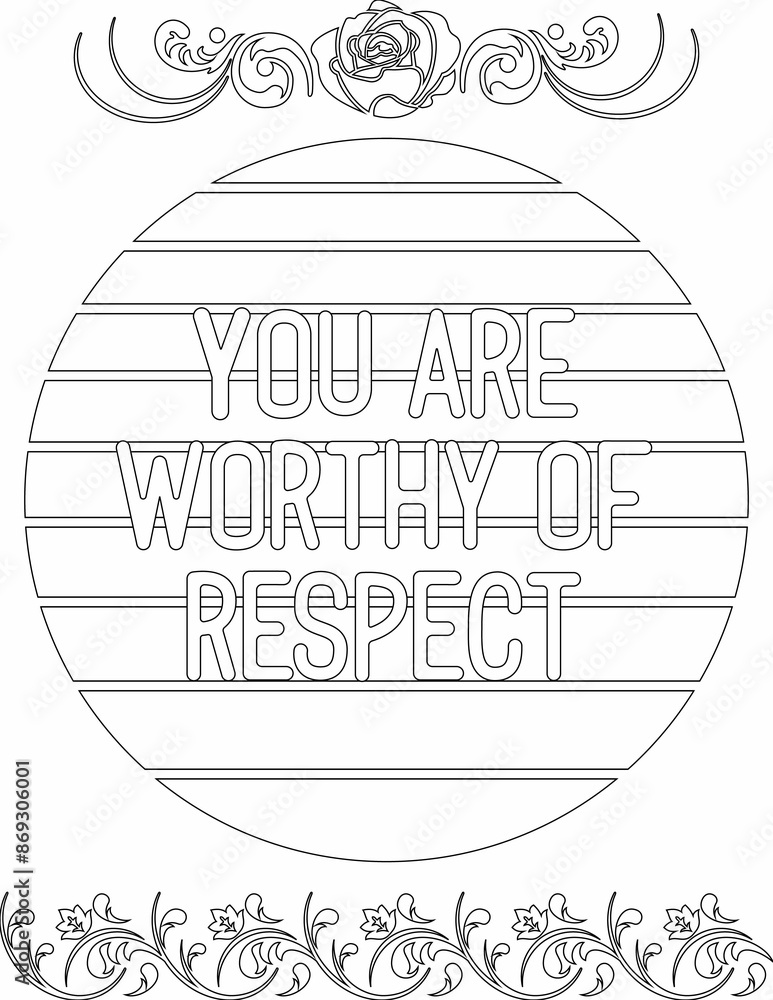 Printable motivational coloring page for kids and adults with ...