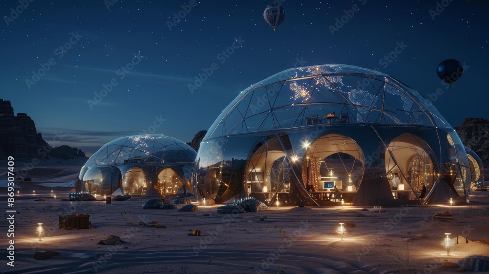 Mars vacation, scifi architecture, Ai art, space tourism, futuristic ...