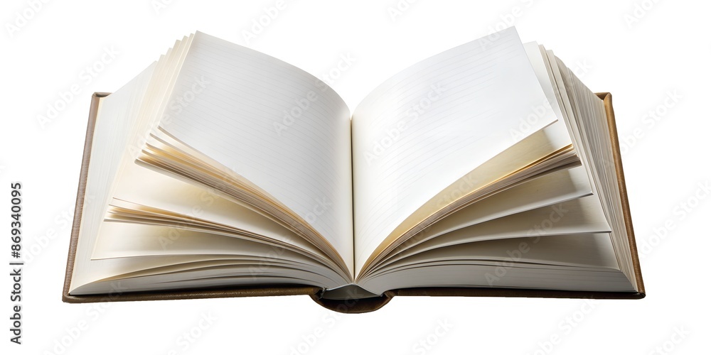 isolated white book was open by the wind,isolated,isolate,white book ...