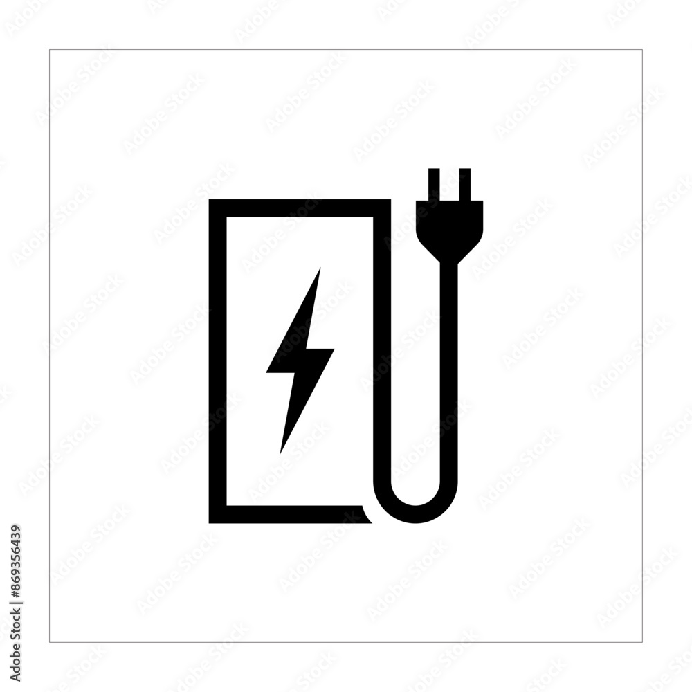 Electric Vehicle charging icon. Eco-Friendly car icon vector. EV car ...