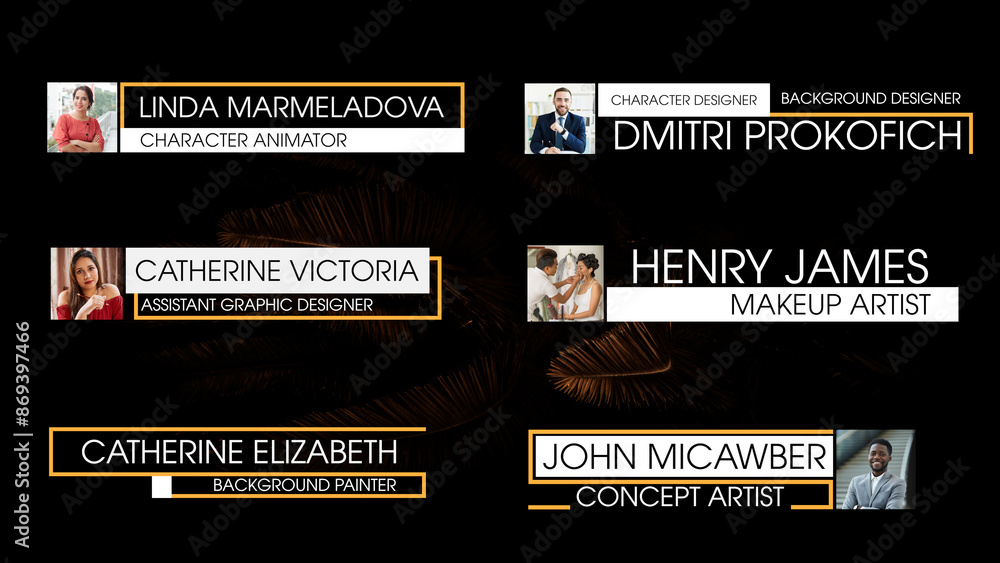 Elegant Modern Lower Thirds Stock Template | Adobe Stock