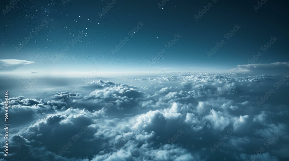Celestial cloudscape. Download this breathtaking stock photo of a vast ...
