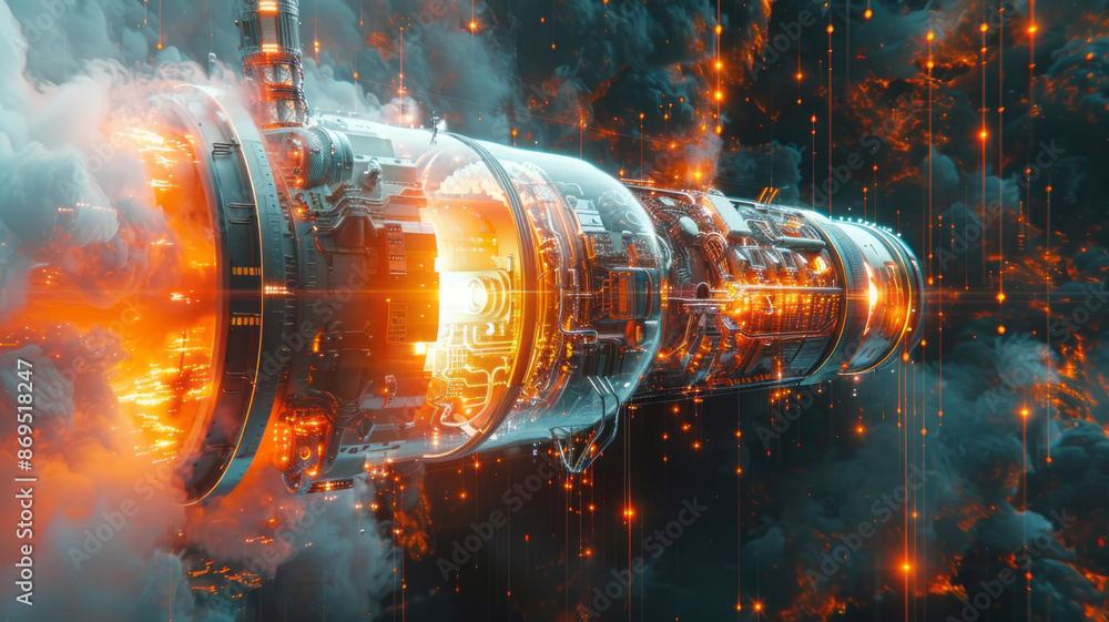 General purpose technology, as a 4 parts picture with 4 elements ...