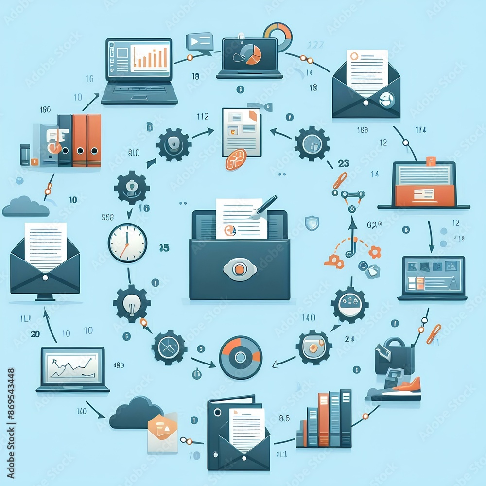 Document Lifecycle Management, Illustrate the complete lifecycle of a ...